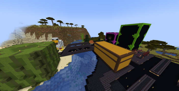 Neon Buildings - TNTable